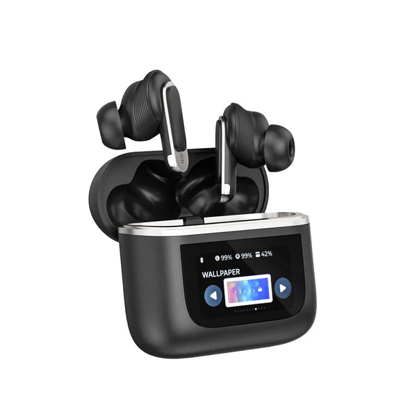 Smart LED airpods with Screen Display True Wireless Noise Cancelling ...